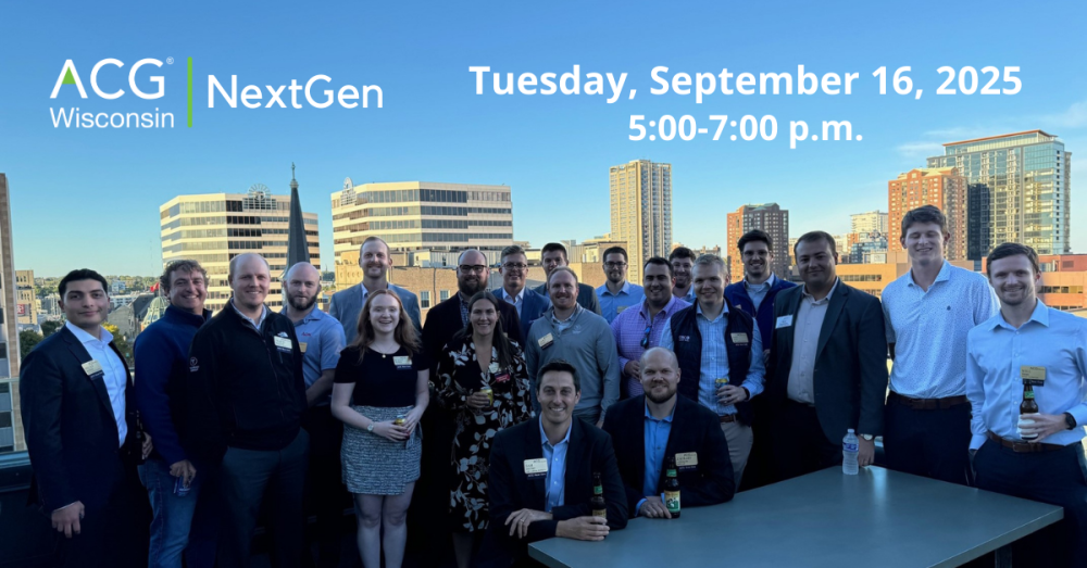 2025 ACG WI | NextGen Program Year Kick-off Social | ACG Wisconsin